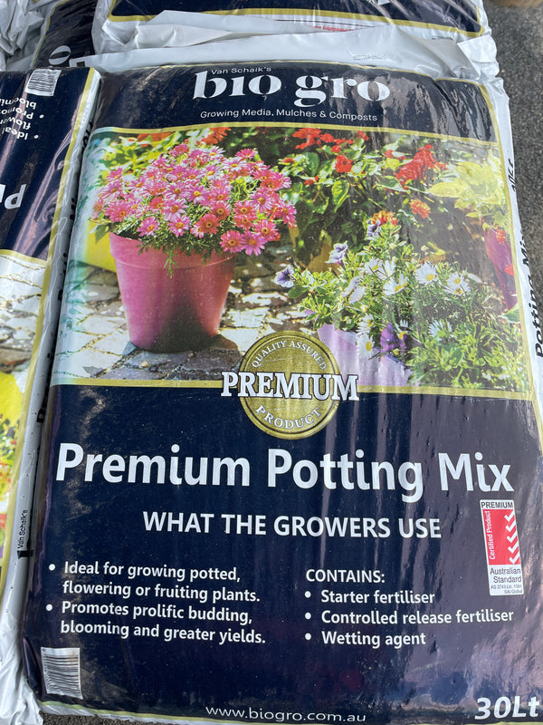 Bio Gro Premium Potting Mix - Certified Organic Growing Medium ...